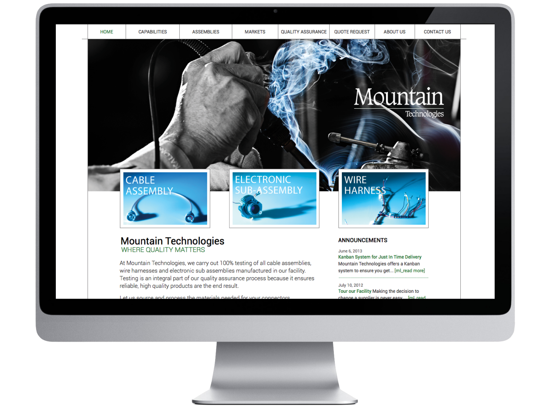 Mountain Technologies Limited Website - Honeycomb Creative Inc.
